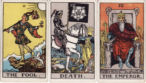 Emperor/Death/Fool Birth Cards and Daechwita | Mary K. Greer's Tarot Blog